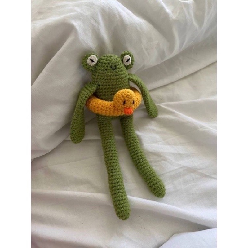 Ếch len nhồi bông handmade | Shopee Việt Nam