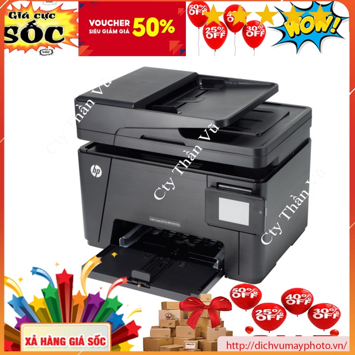 Máy in Hp Color Laserjet Mfp 177fw đa chức năng Photo Scan Fax kết nối ...