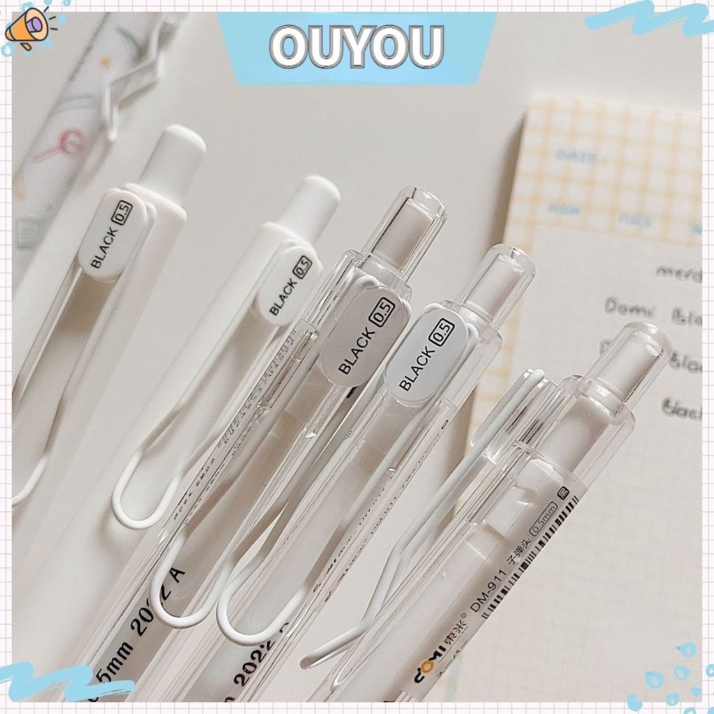 Bút Ký Tên Dạng Đẩy Đơn Giản Ngòi 0.5mm Cho Văn Phòng Sử Dụng ouyou ...