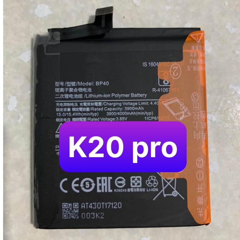 Pin Zin Chính Hãng Xiaomi Redmi K20 Pro, Mi 9T Pro Mã BP40 Dung Lượng ...