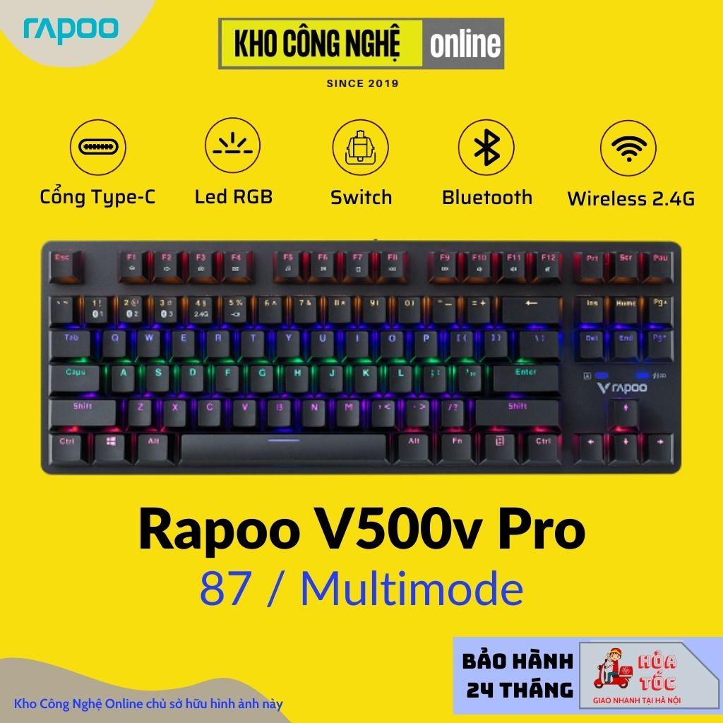 Bàn phím không dây Gaming Rapoo V500 Pro-87 / Multimode | Shopee Việt Nam