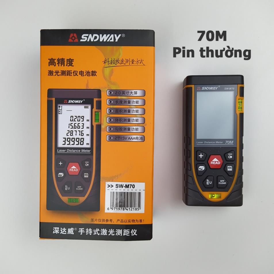 Thước laze đo khoảng cách bằng tia laser SNDWAY SW-M40/M50/M60/M70/M80/M100/M120 40m 50m 60m 70m ...