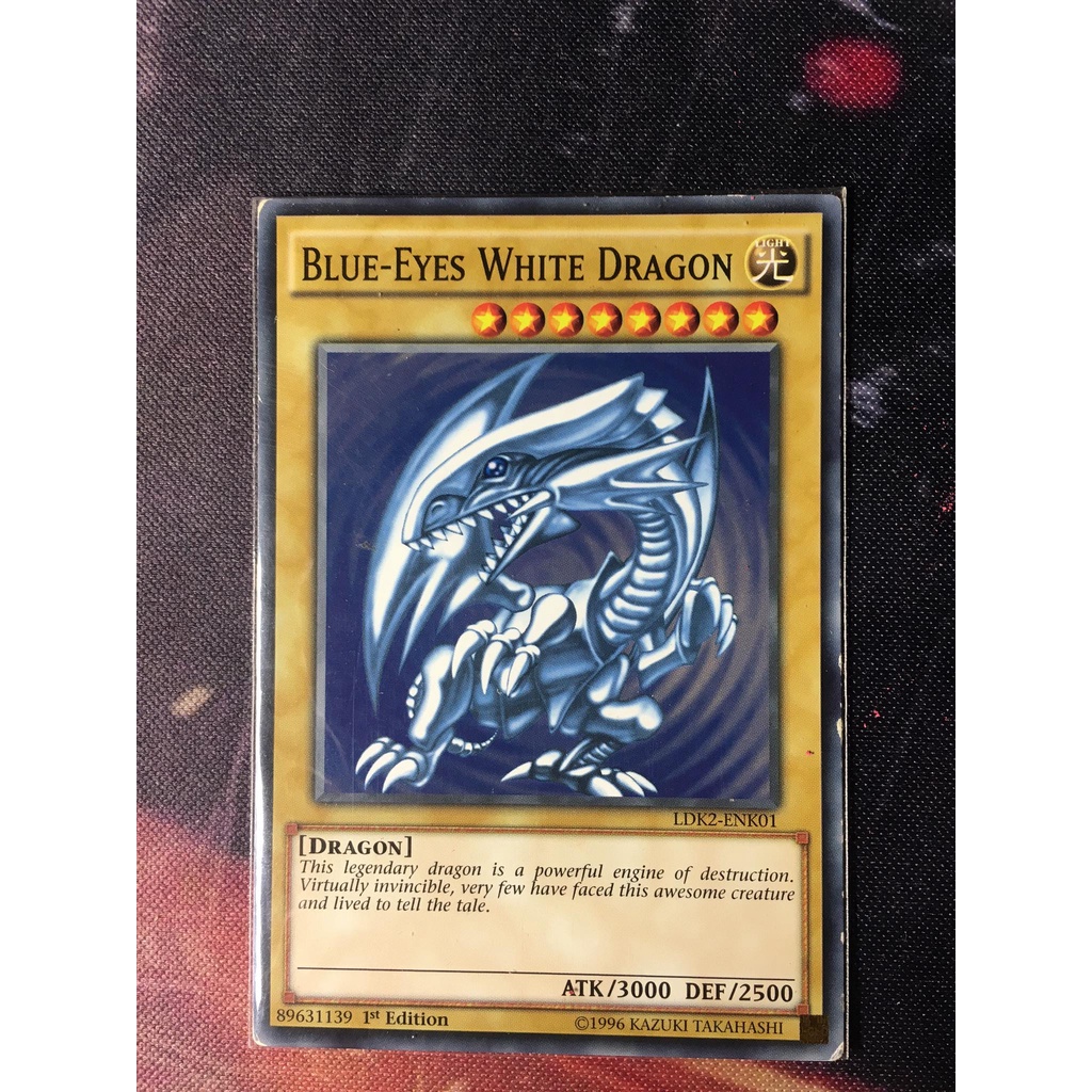 Bài yugioh - Blue-Eyes White Dragon (Blue Ripple Background) - LDK2-ENK01 - Common 1st Edition ...