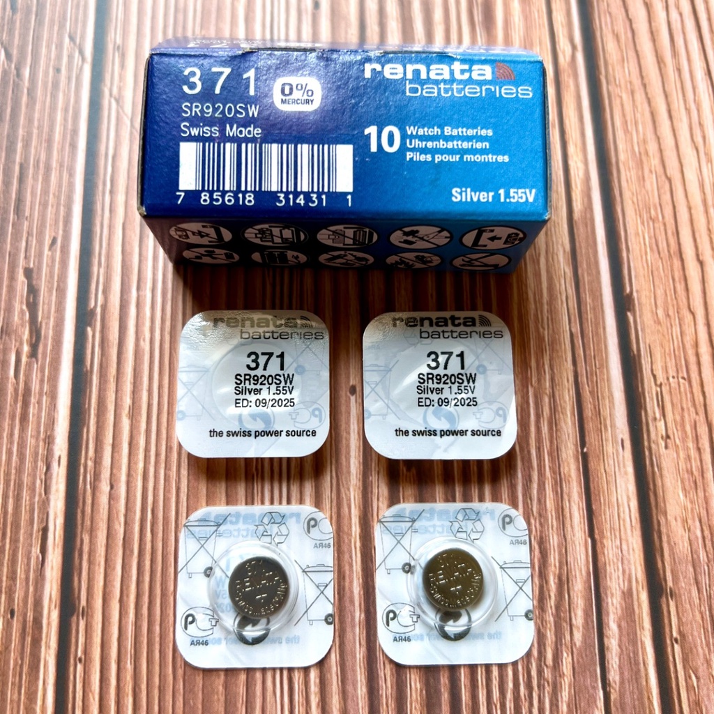 Pin Renata SR920SW (371) Chính Hãng Thuỵ Sĩ Viên Rời Cho Đồng Hồ Đeo ...