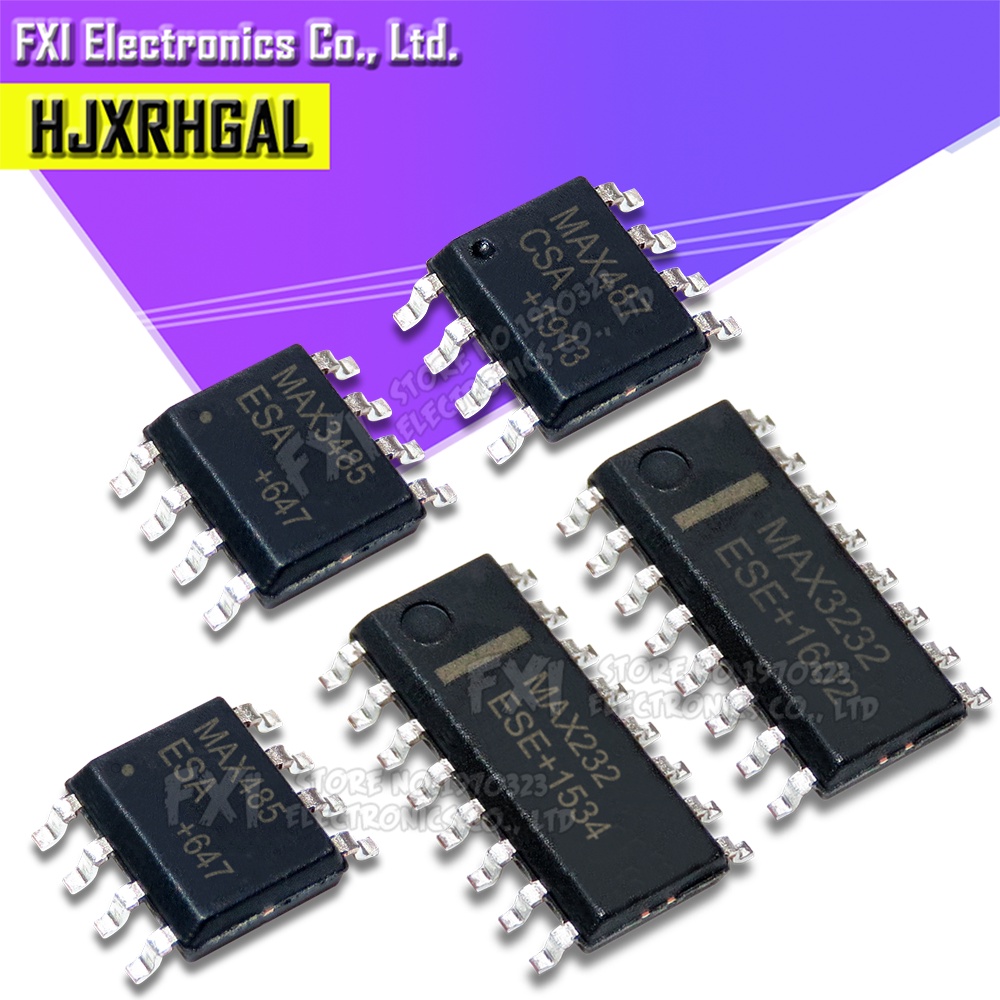 Set 10 Linh Kiện Điện Tử MAX202CSE MAX232CSE MAX3232CSE MAX3485ESA MAX485ESA MAX487CSA SMD ...