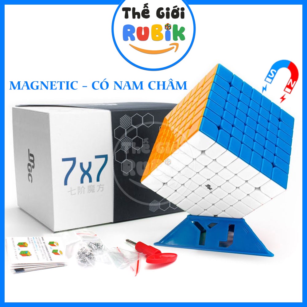 [Chính Hãng ] YJ MGC 7x7 M Có Nam Châm MGC 7 Magnetic Stickerless Cube ...