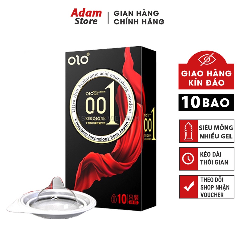 Bao cao su Thin 001 mm Square Black, bcs siêu mỏng chống xuất tinh sớm ...