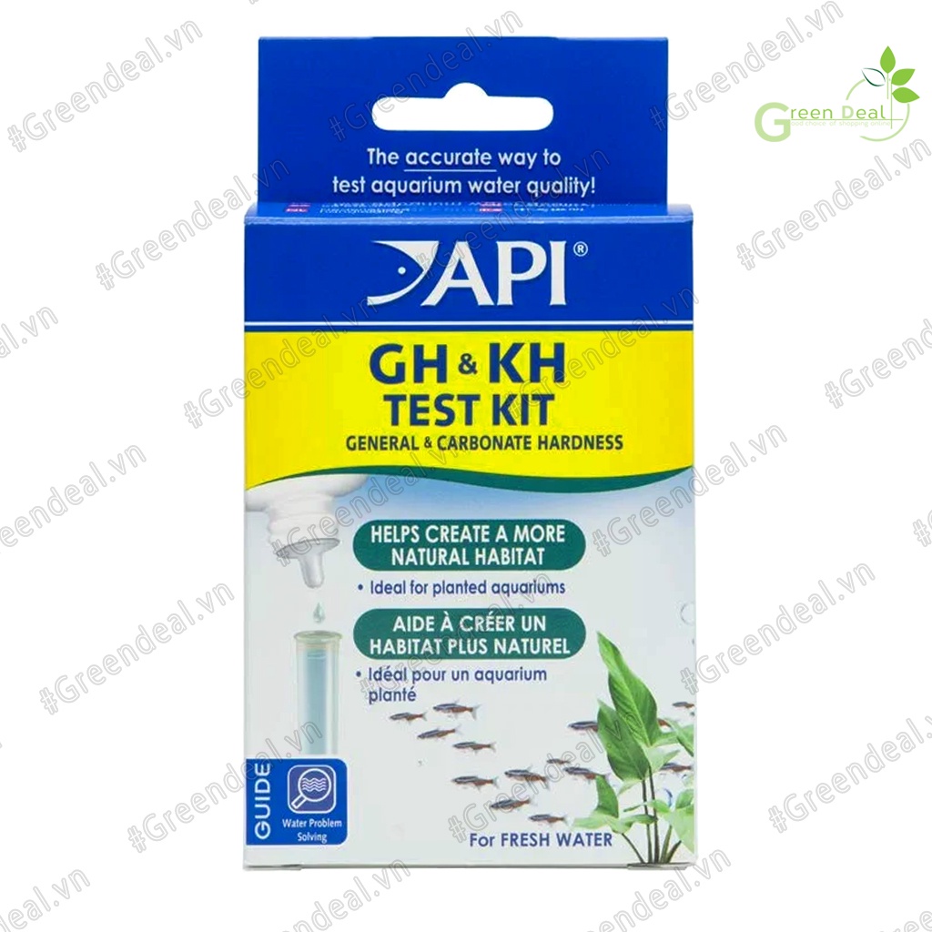 API - GH & KH Test Kit | Bộ đo độ kiềm và độ cứng trong nước hồ cá thuỷ ...