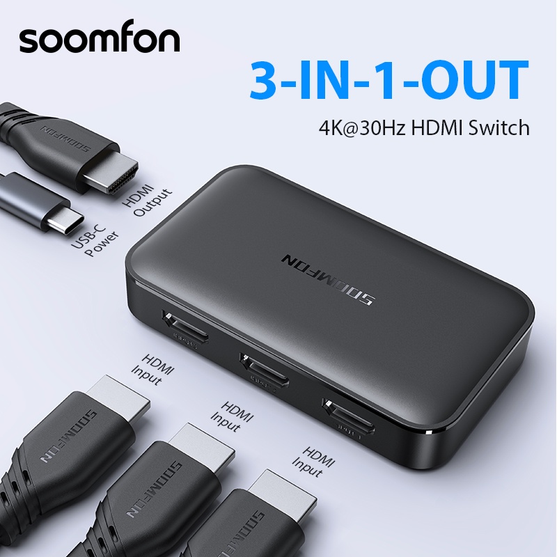 Bộ Chuyển Đổi HDMI 3 Trong 1 Ra 4K / 30Hz Cho UHD 3D PS4 PS5 Xbox ...
