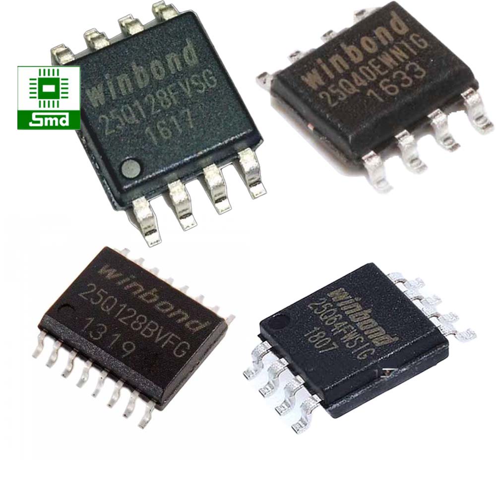 WINBOND W25Q80, 25Q32, 25Q40, 25Q80, 25Q128 Chip nhớ, flash memory, BÍOS | Shopee Việt Nam