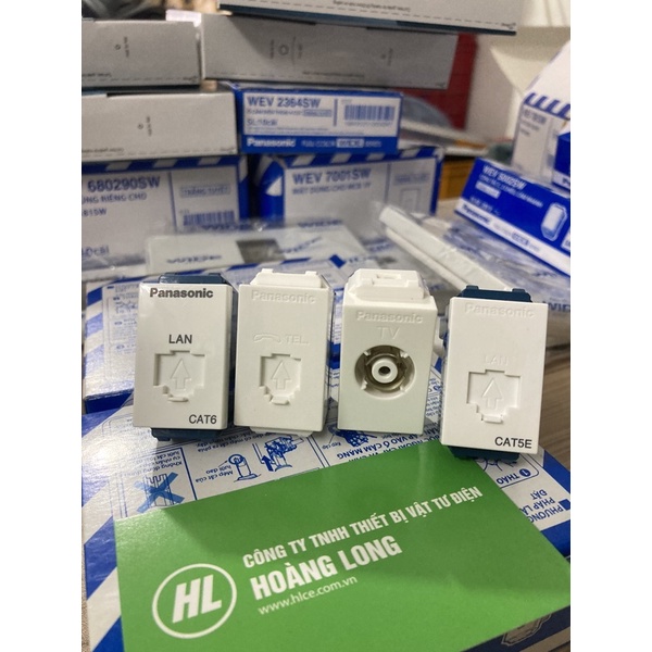 Panasonic - ổ mạng WIDE data CAT5 WEV2488SW-CAT5, CAT6 WEV24886SW-CAT6 ...