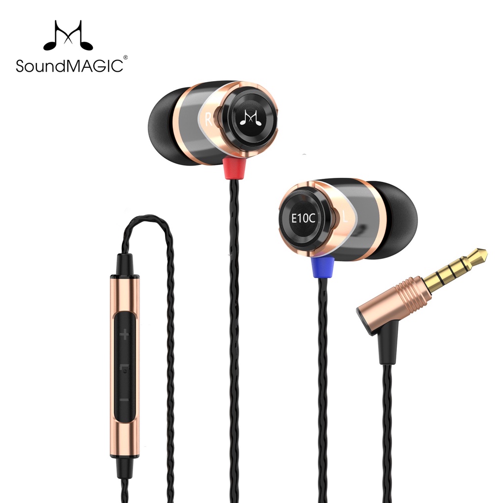 Tai nghe có dây SoundMAGIC E10C có micrô Tai nghe âm thanh nổi HiFi cách ly tiếng ồn trong tai ...