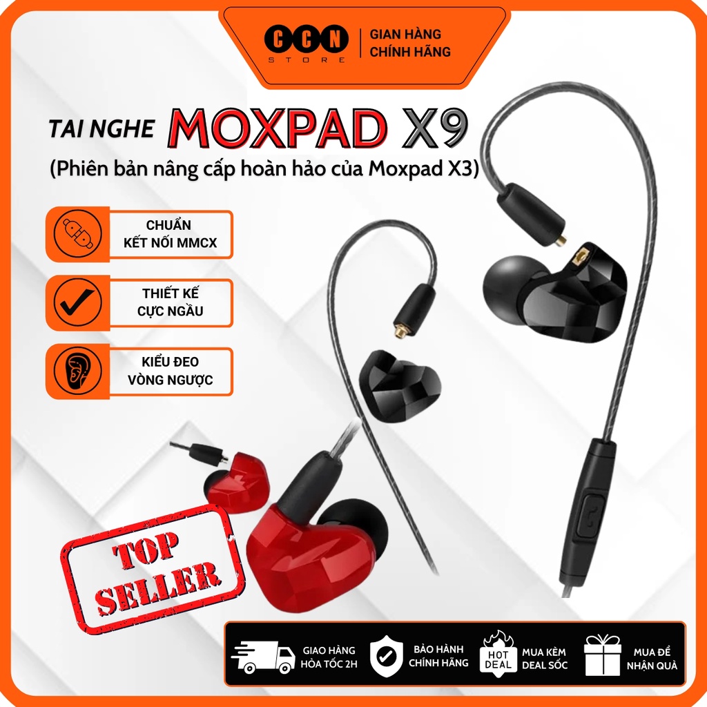 Tai nghe MOXPAD X9 (bản nâng cấp của MOXPAD X3 - tai nghe anh Độ Mixi) | bass mạnh, phá cách, có ...