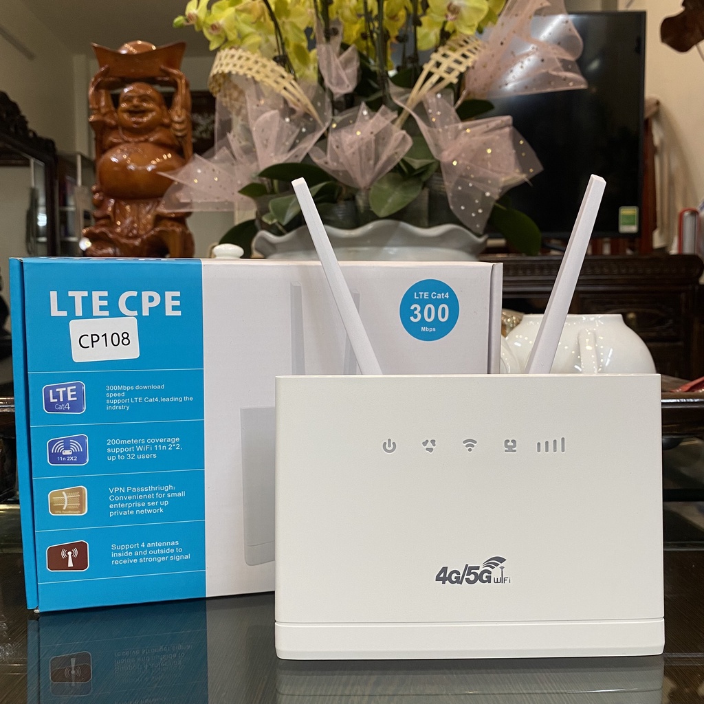 Bộ phát WIFI 4G/5G LTE CPE CP108 Phiên Bản Mới - 300Mbps Download speed ...
