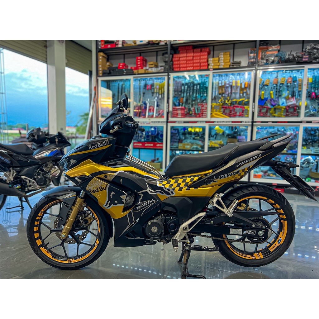 TEM TRÙM WINNER X V3 REDBULL VÀNG ĐỒNG | CHUẨN DO SHOP THIẾT KẾ ...