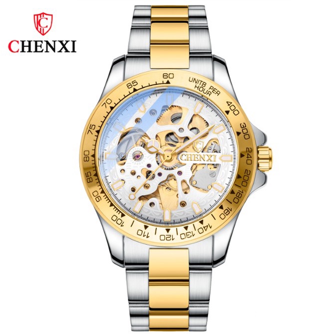 Đồng hồ cơ nam sang trọng chính hãng cao cấp chống nước 3ATM CHENXI CX-8808B | Shopee Việt Nam