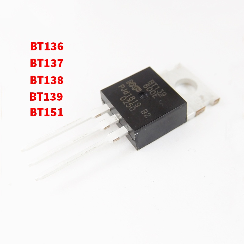 Triac BT136 BT137 BT138 BT139 BT151 600E/800R 600V TO220 | Shopee Việt Nam