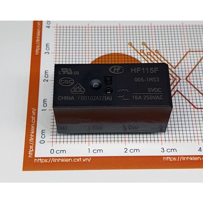 Hongfa Relay 16A 5V (6 chân) HF115F-005-1HS3 | Shopee Việt Nam