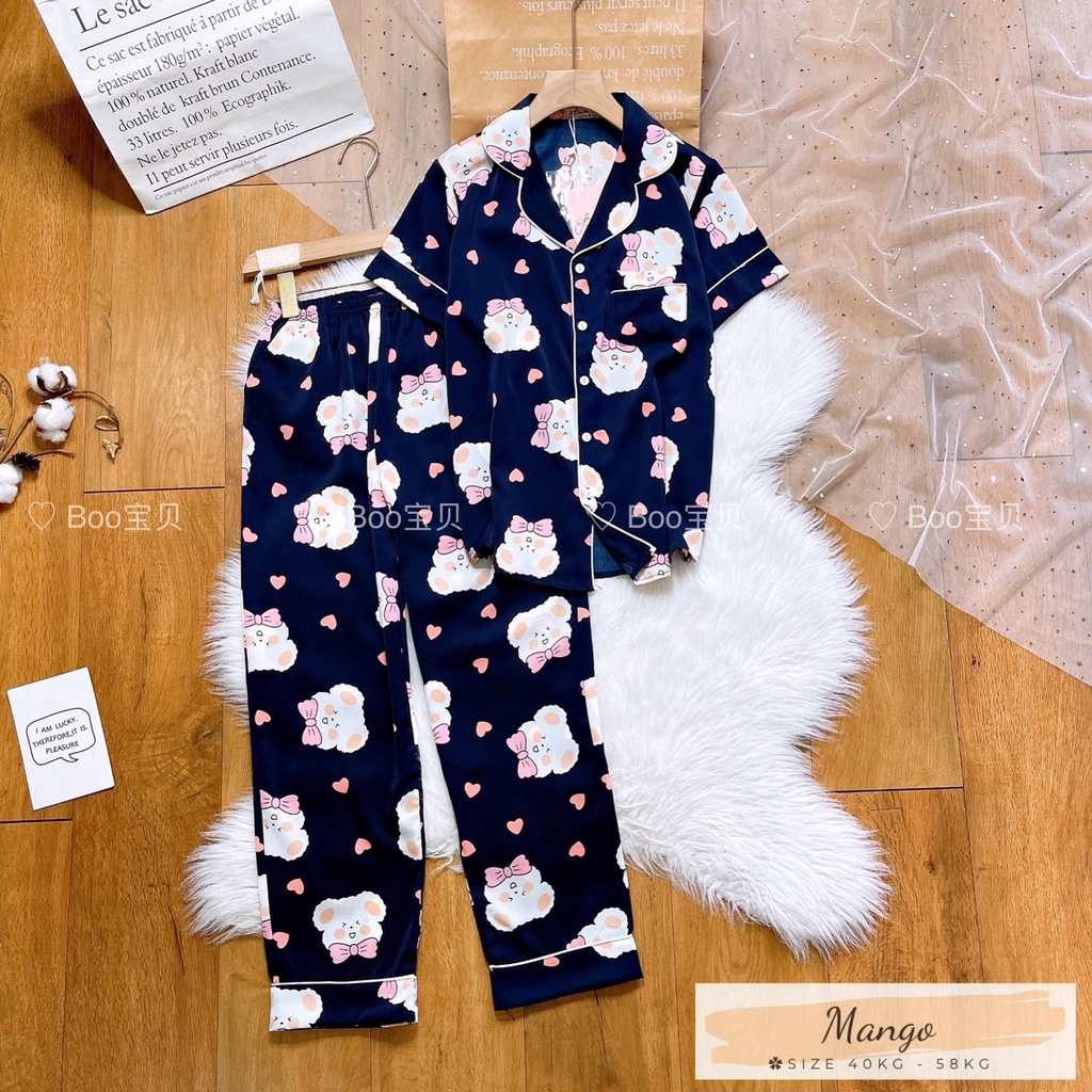 TỔNG HỢP ĐỒ BỘ TNQD LỤA MANGO BOO BOO NHIỀU MẪU (40-58KG) | Shopee Việt Nam