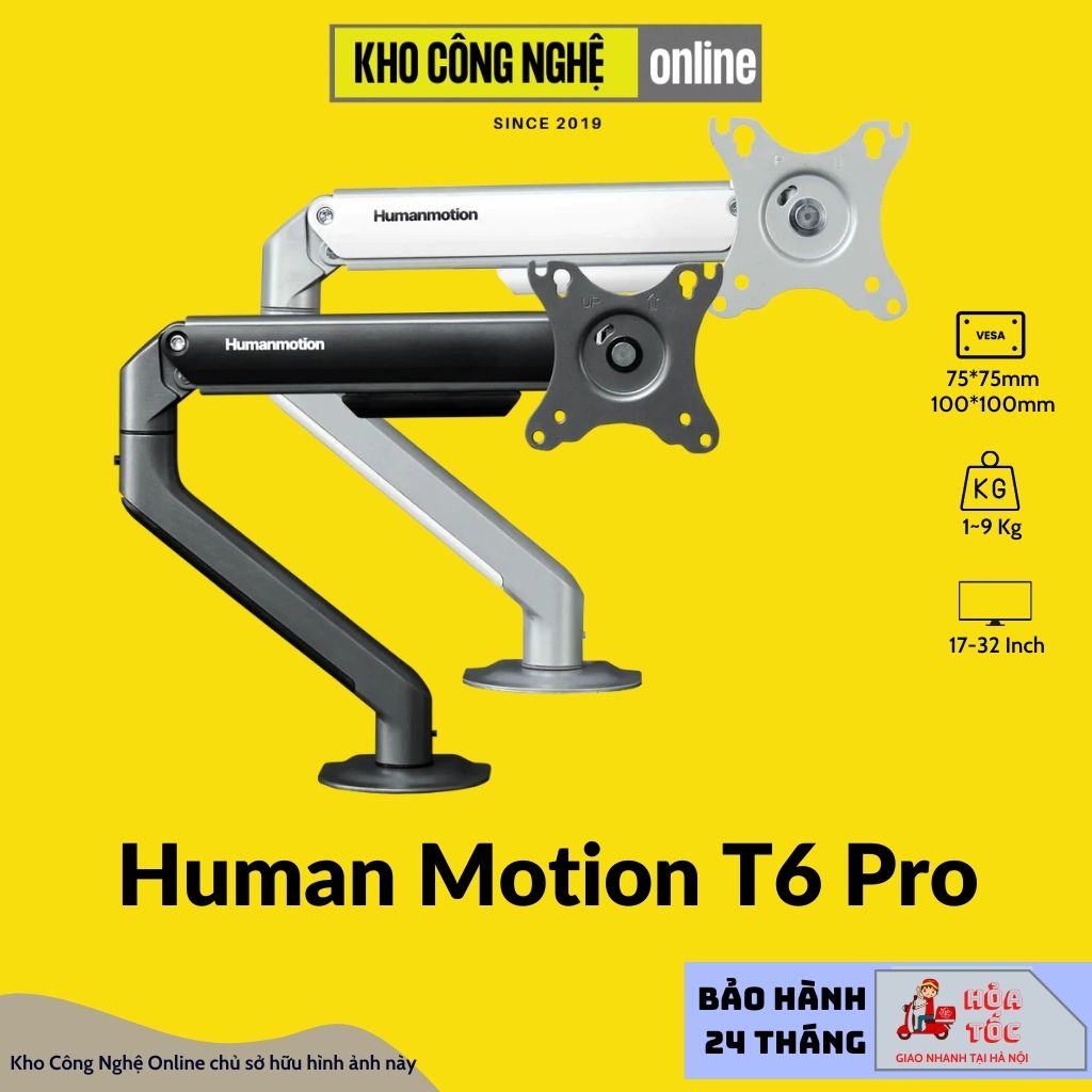 Giá treo / ARM màn hình Human Motion T6 Pro / T6 Pro Dual (Hàng chính ...