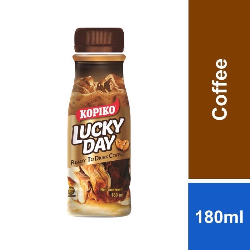 Chai Cà Phê Sữa Kopiko Lucky Day 180ml | Shopee Việt Nam
