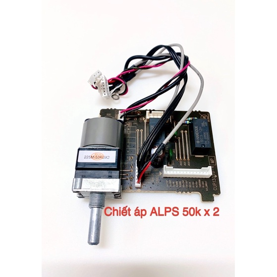 Chiết áp volume ALPS 50k x2 8 chân có motor điều khiển tăng giảm.dài ...