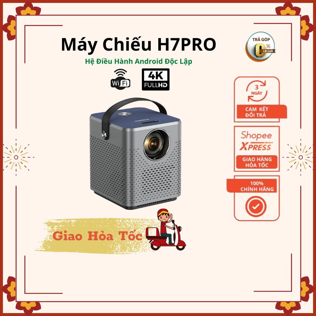 Máy Chiếu Mini Movie Legend - H7PRO Full HD - 4K, Xem Bóng Đá, Trình ...