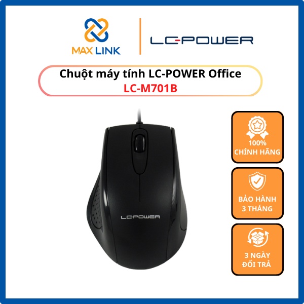 Chuột máy tính LC-Power Office Mice M710B Đen LC-M701B MaxLink | Shopee ...
