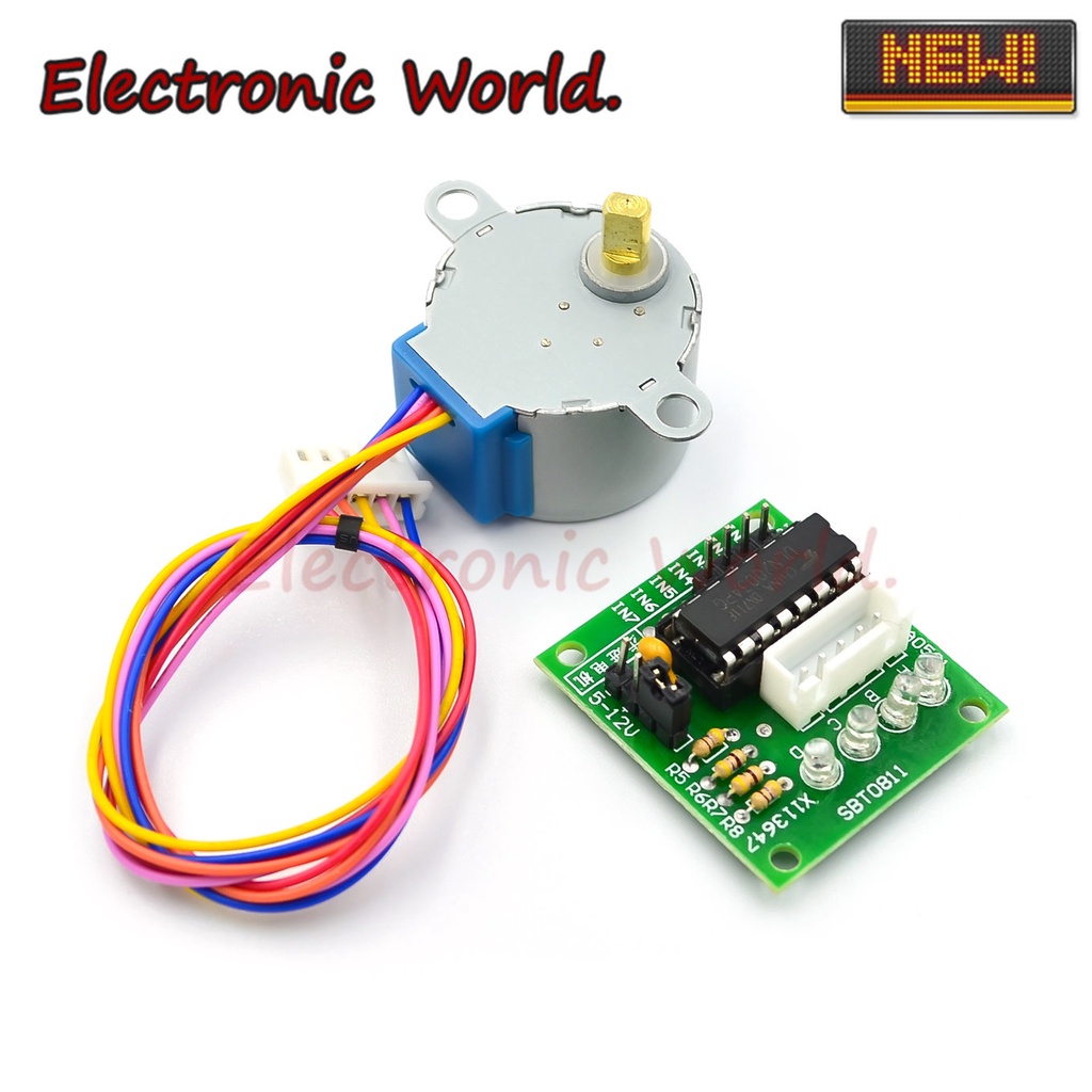 Động Cơ Bước 5V 28BYJ-48 + Mô Đun Kiểm Tra ULN2003 Cho Arduino, Micro Mini 51 AVR | Shopee Việt Nam