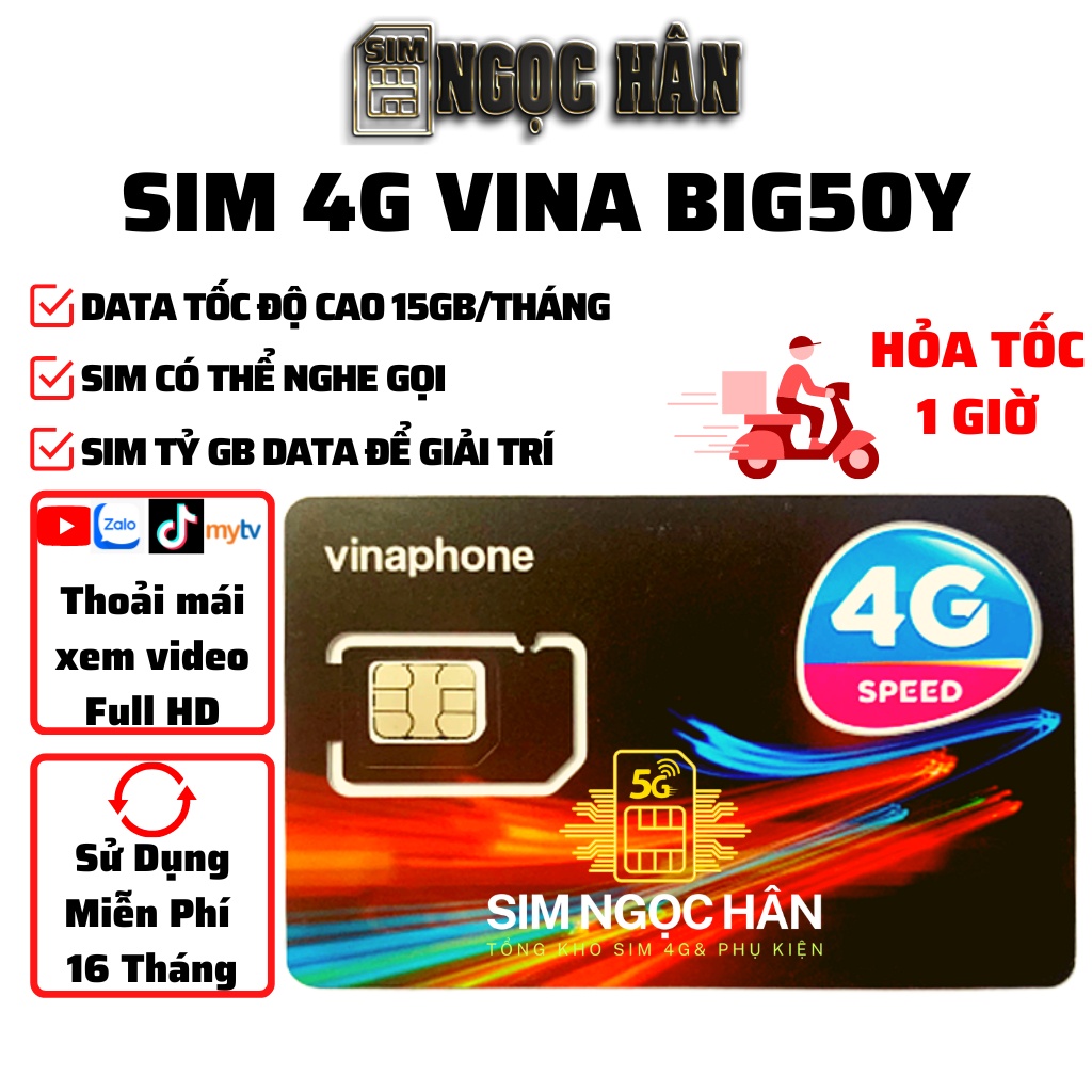 [TẶNG CHỌC SIM] Sim Vinaphone D500/ D500T/ GV89 Trọn Gói 1 NĂM - SIM BIG50Y 16TH - SIM D89Y 3TH ...