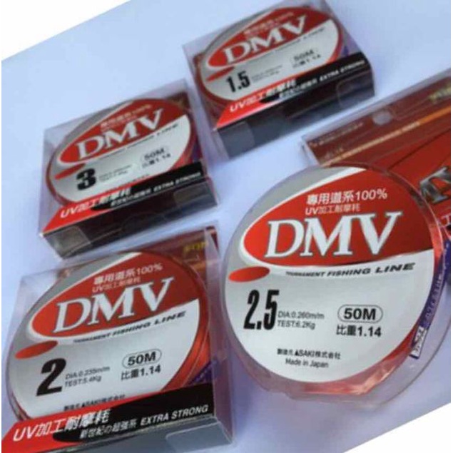[Chính hãng]Dây Trục Câu Đài DMV Đỏ 50m - Dây Chuyên Làm Trục Câu Cá, Câu Đài - Made in Japan ...