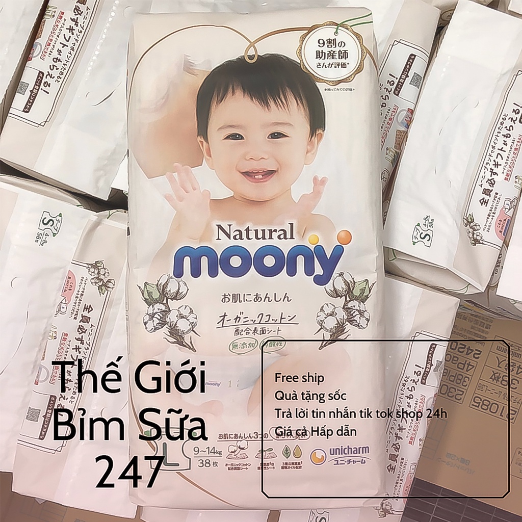 Bỉm Moony Natural [FREESHIP] Moony Natural Nội Địa Nhật - Bỉm Siêu Mỏng ...