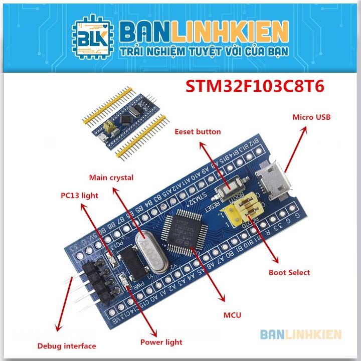 KIT STM32F103C8T6 Board Mini, Kit lập trình | Shopee Việt Nam