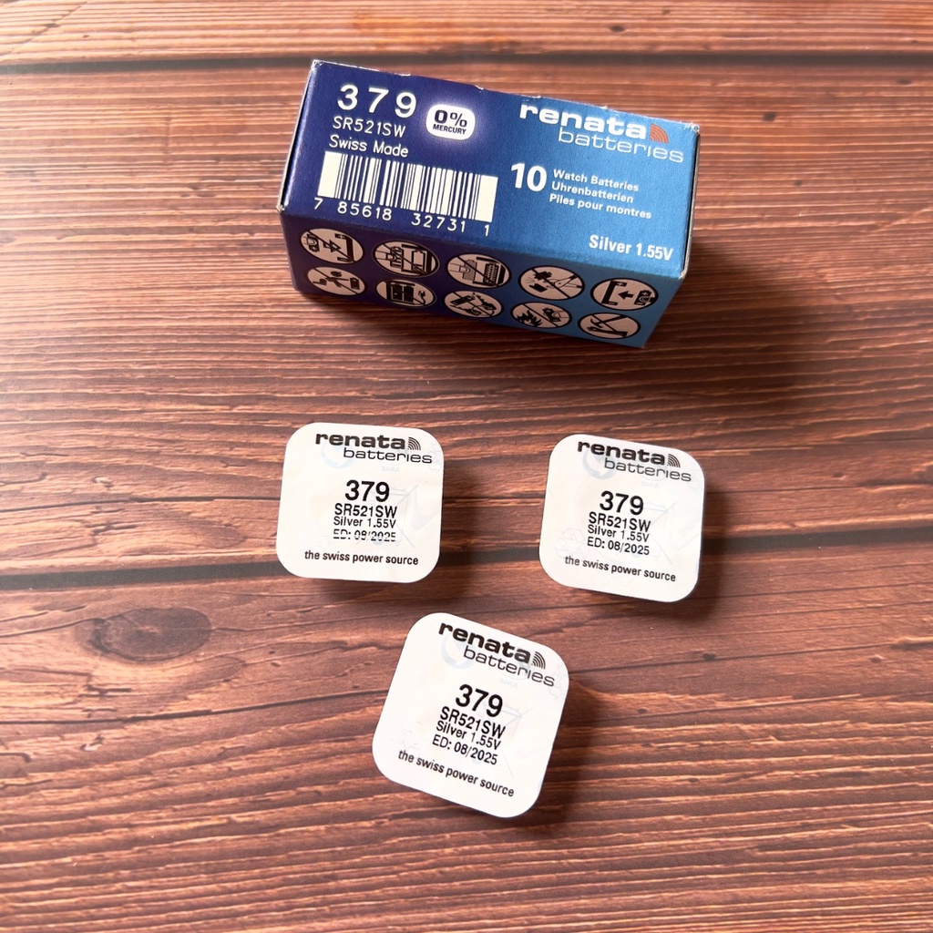 Pin Renata SR521SW 379 Chính Hãng Thuỵ Sĩ Viên Rời Cho Đồng Hồ Đeo Tay ...