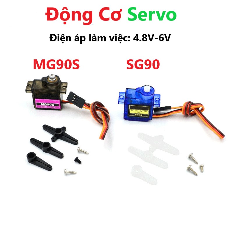 Động Cơ Servo SG90 MG90S SG92R MG996R Góc Quay 180 Độ - Lái Máy Bay, Xe Đẩy | Shopee Việt Nam