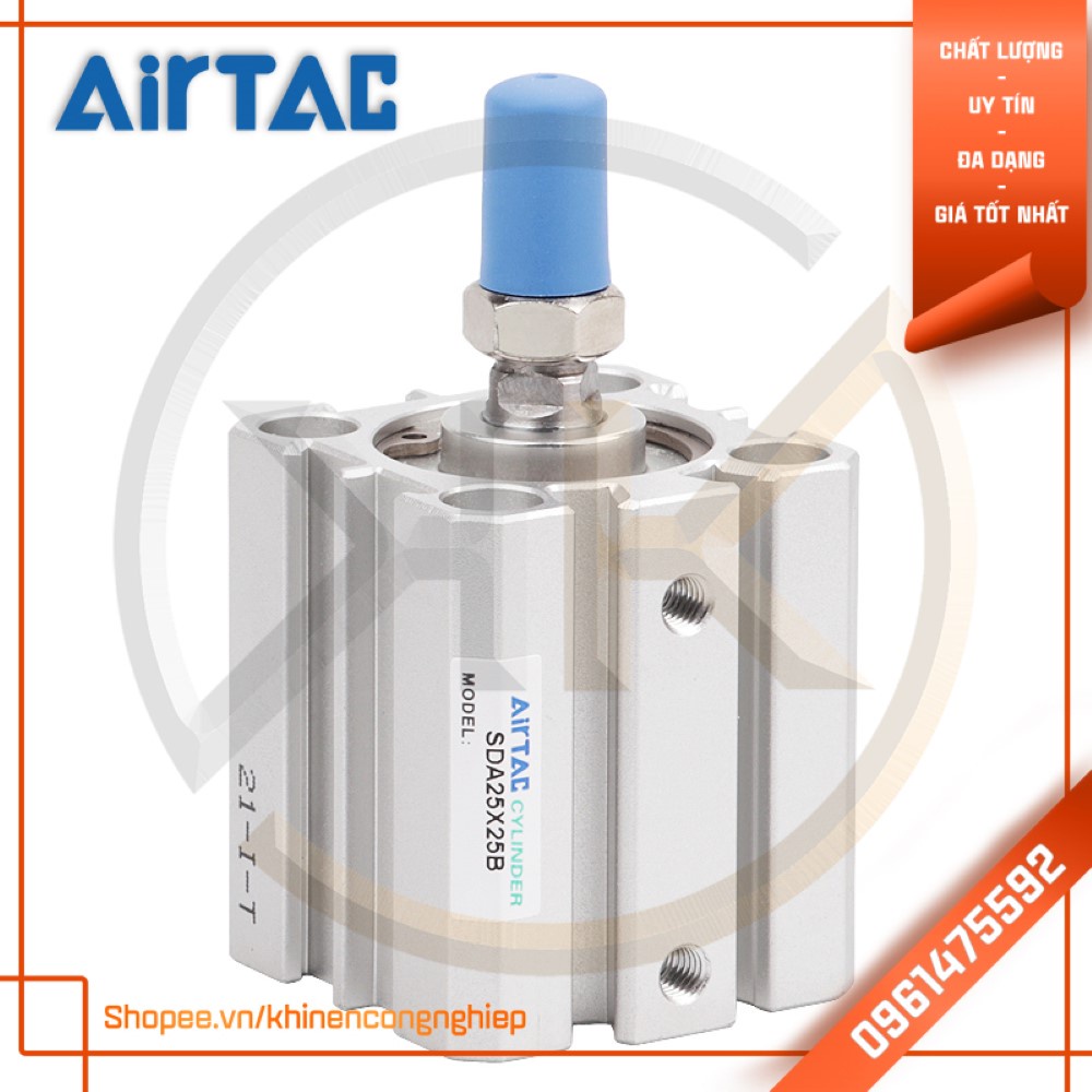 Xi Lanh Khí Nén Compact AirTac SDA 25 x 10/15/20/25/30/35/40/45/50/60 | Shopee Việt Nam