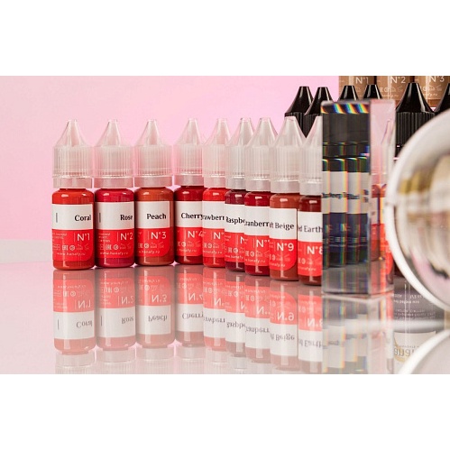 Mực Phun Xăm Môi Chính Hãng - Hanafy Color Pigments 10ml | Shopee Việt Nam