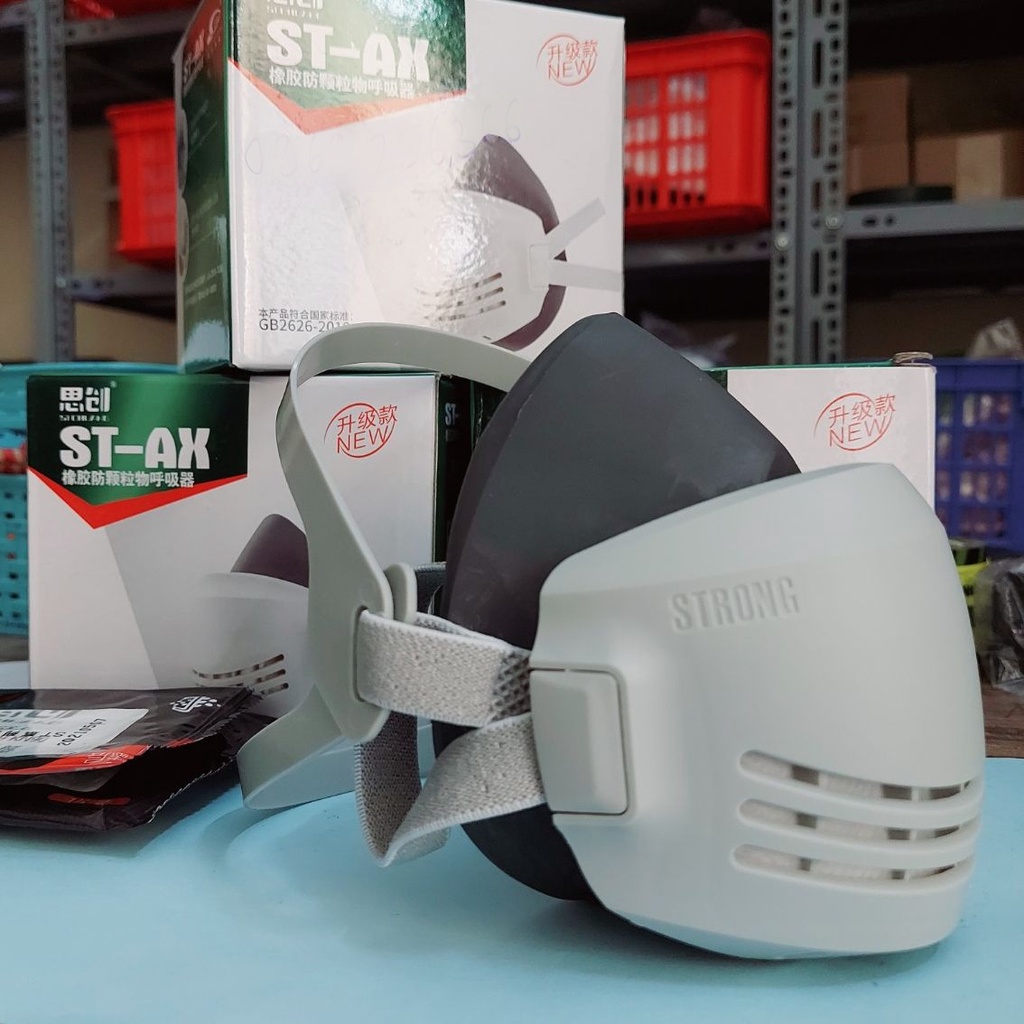 Mặt nạ chống bụi mịn silicone chính hãng STRONG ST-AX chống bụi nhà máy ...