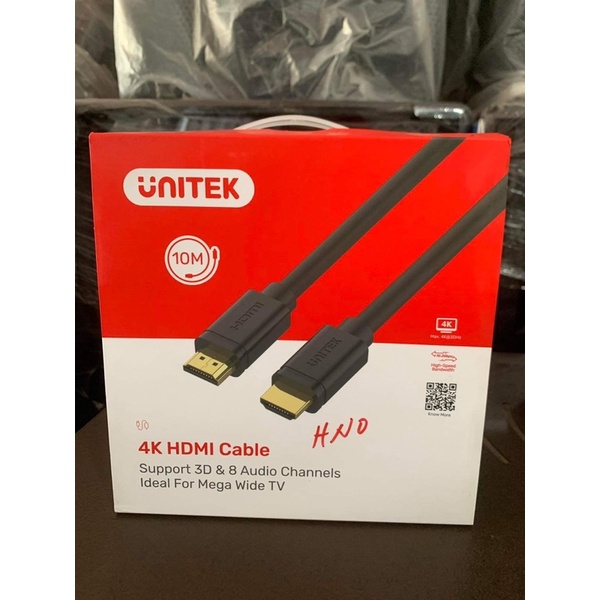 Cáp HDMI UNITEK 4K dài loại 10M (4k Ultra HD1.4v & 3D) Chính Hãng | Shopee Việt Nam