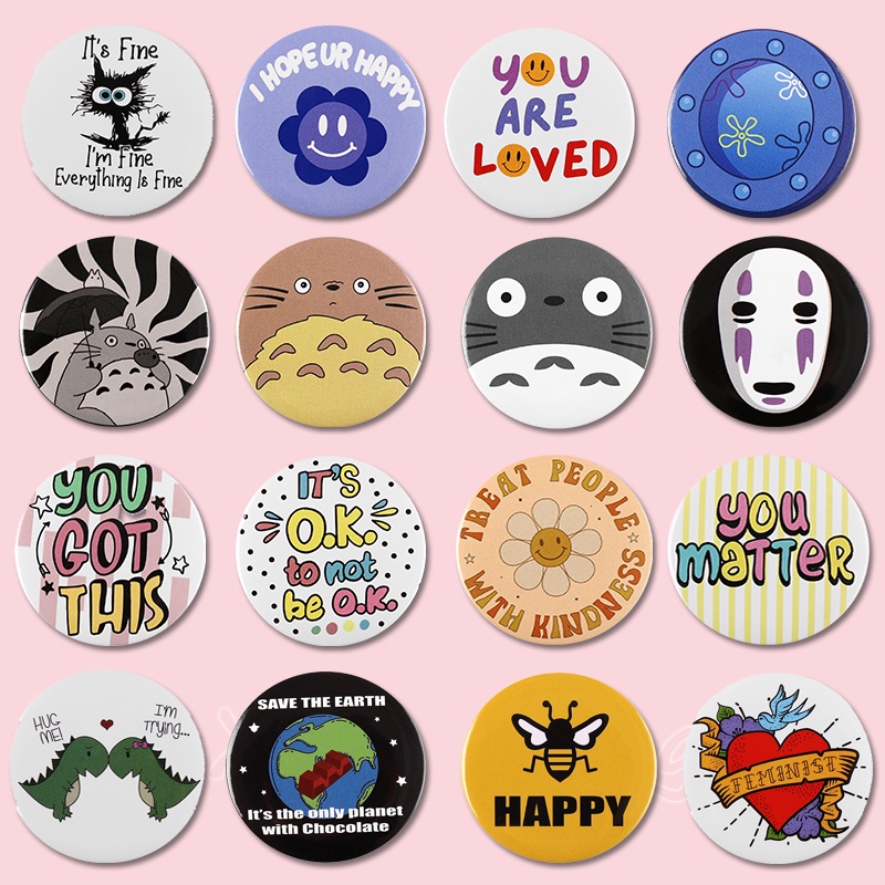 Ghim Cài Áo Mạ Thiếc 44mm Hình Mèo totoro Hoạt Hình Sáng Tạo | Shopee ...