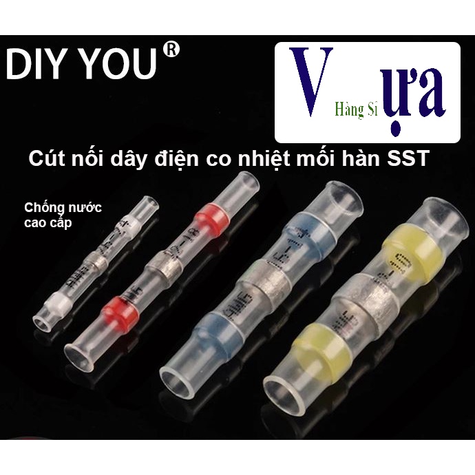 Combo 10 chiếc cút nối dây điện co nhiệt mối hàn SST - Cho dây 0.25 - 6mm | Shopee Việt Nam