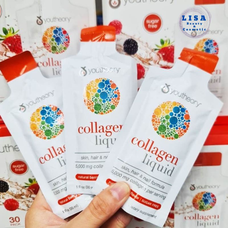 Nước Uống Bổ Sung Collagen Vị Dâu Youtheory Collagen Liquid Berry ...