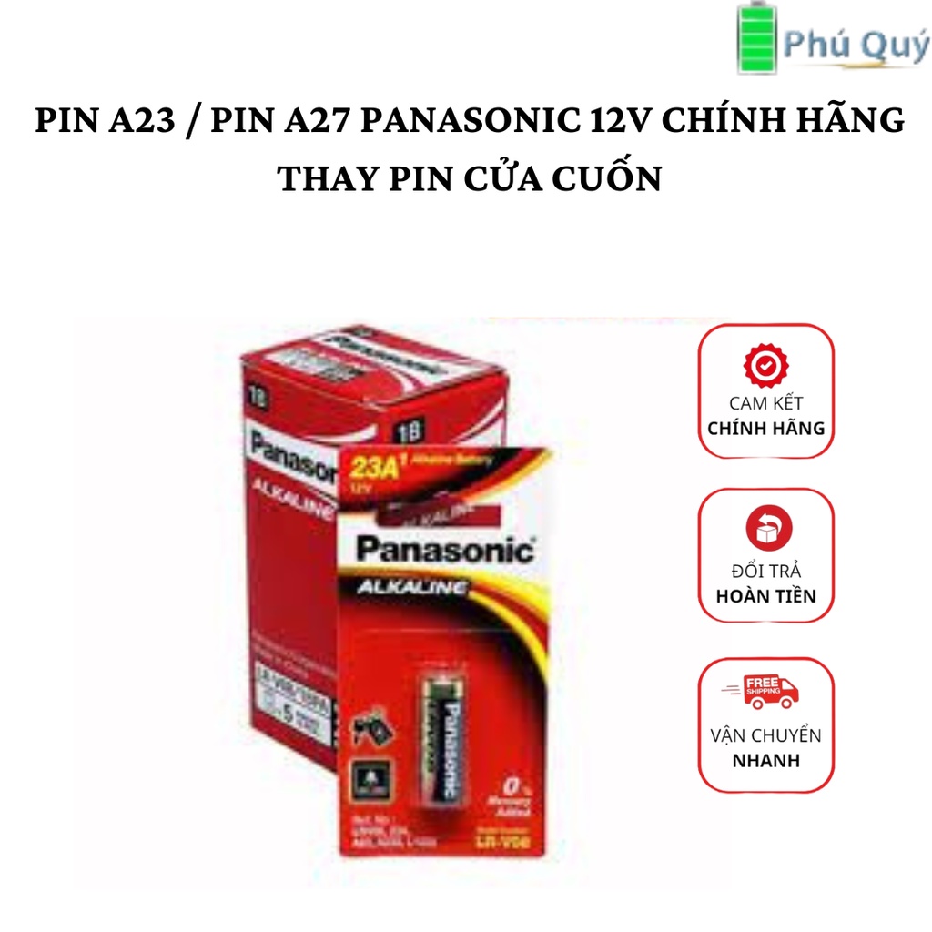 Pin A23 / pin A27 Panasonic 12V chính hãng thay pin cửa cuốn | Shopee Việt Nam