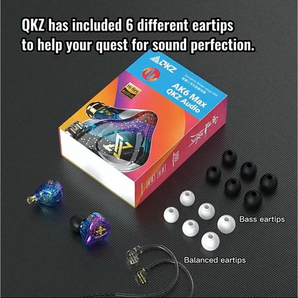 Tai nghe QKZ AK6 MAX 3.5mm chống ồn có mic | Shopee Việt Nam