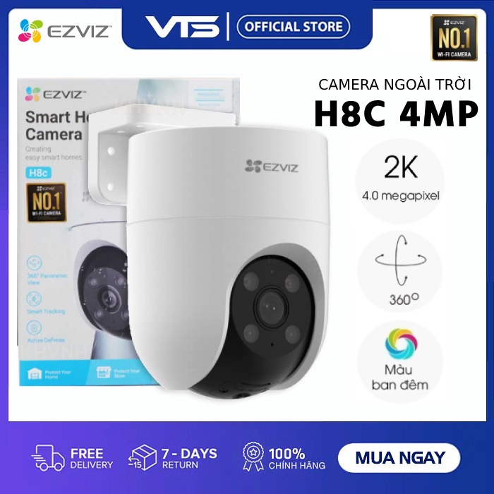 Camera WIFI EZVIZ H8C PRO 3K 5MP, H8C PRO 4MP 2K+, H8C PRO 3MP, H8, H8C, Xoay 360 Độ, Trò Chuyện ...