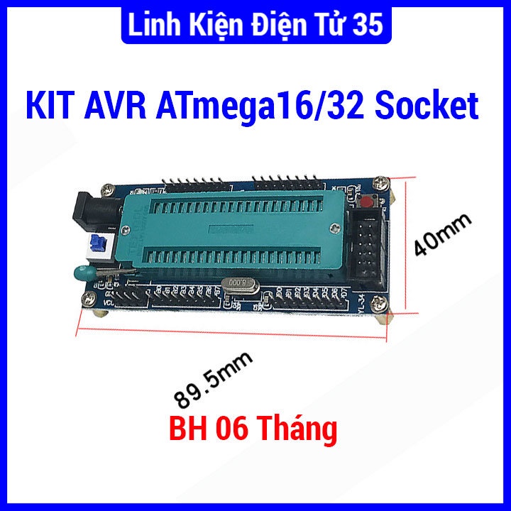 Linh kiện KiT AVR ATmega16/32 Socket, tương thích với các chân của ATmel MCU siêu chất lượng ...
