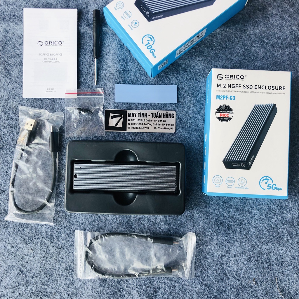 Box ổ cứng di động SSD M2 sata & M2 NVMe gen3 Orico | Shopee Việt Nam