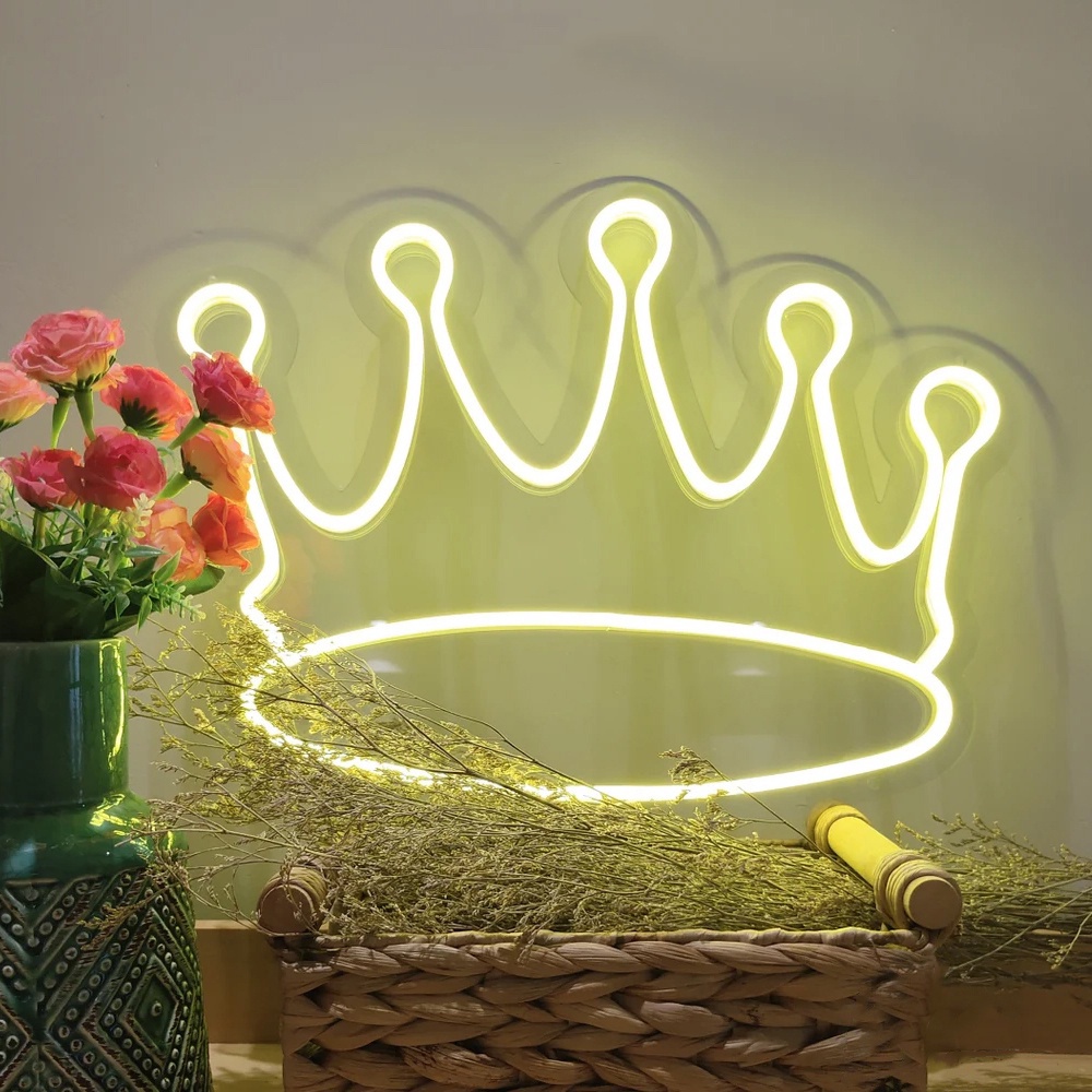 Đèn led neon hình vương miện Decor trang trí phòng ngủ phòng chơi game ...