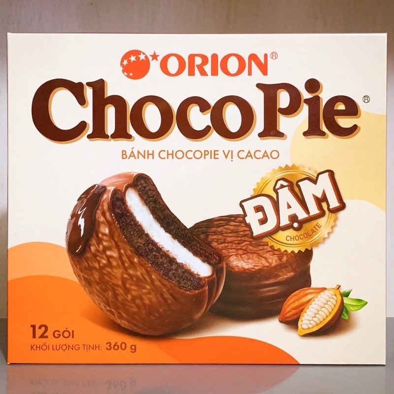 Bánh chocopie vị cacao đậm hộp 360g(mẫu mới) | Shopee Việt Nam