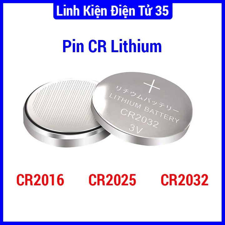 1 viên pin CR hiệu điện thế 3V loại 2016/2025/2032 tùy chọn, chất lượng ...